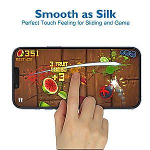 Mothca Matte Glass Screen Protector for iPhone 14 Plus/iPhone 13 Pro Max 6.7-inch Anti-Glare & Anti-Fingerprint Tempered Glass Full Screen Case Friendly Easy to Install Bubble Free Film Smooth as Silk