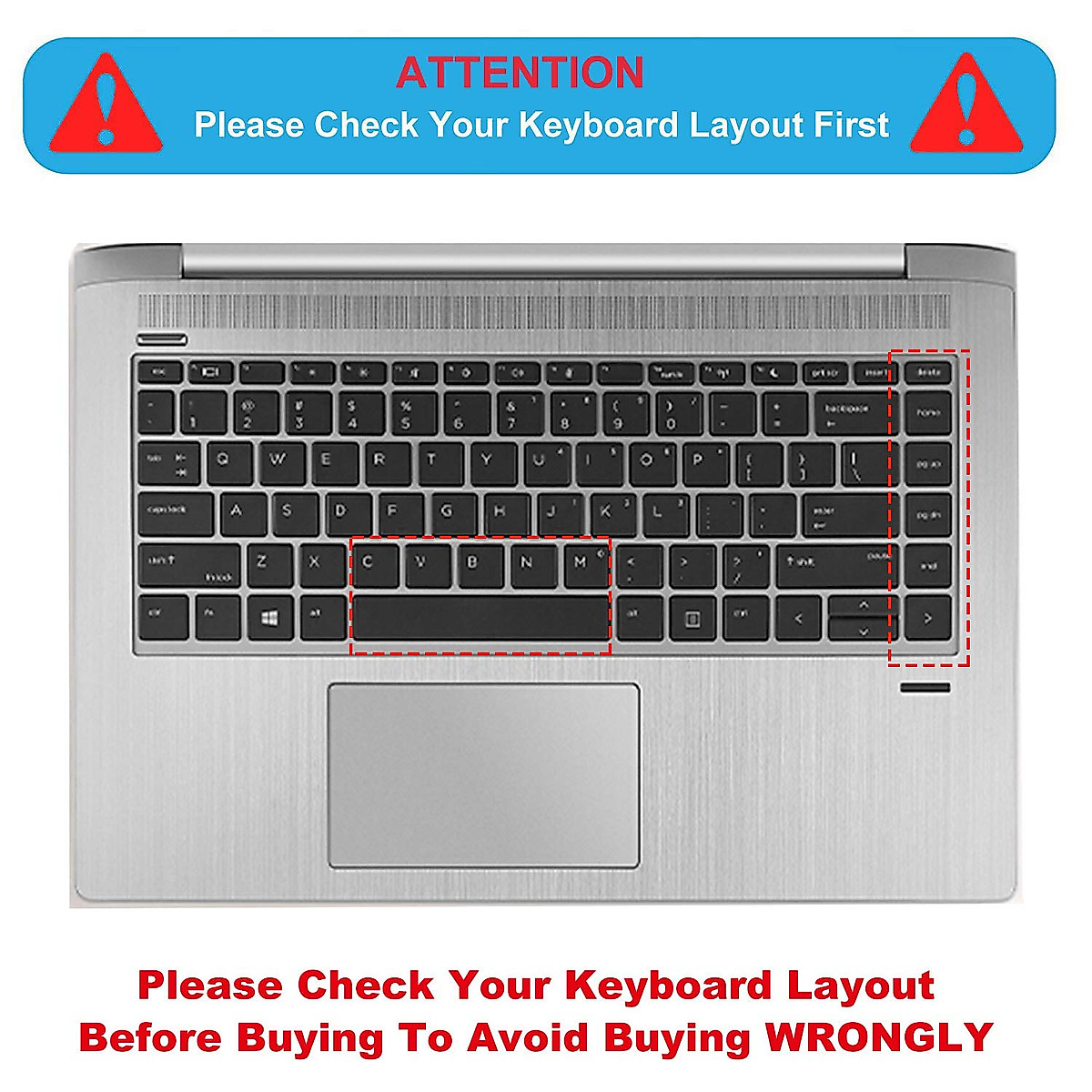 Keyboard Cover for 14" HP ProBook 440 445 G5 G6 G7 G8 |HP ProBook 430 G5 |HP ProBook x360 440 G1 |HP ProBook 640 G4 G5 Keyboard Protective Cover Skin [Not fit Probook 430/440/640 G1 G2 G3 ]-GMint