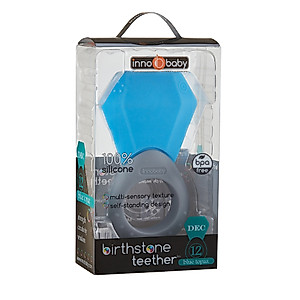 INNOBABY TEETHIN' Smart Birthstone Ring TEETHER - December (Blue Topaz)