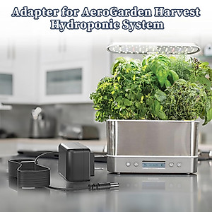 DONYOIE 12V Charger for AeroGarden Harvest 360 Slim Elite 100690-BLK 100691 100692-BLK 100693-PPL 100694-BLK 100695-PPL Power Cord Replacement AC Adapter DC Adaptor Supply