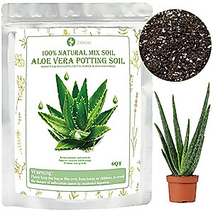 Halatool 6 QT Organic Top Soil Garden Succulent Soil for Indoor & Outdoor Plants Bonsai Cactus Soil Potting Mix for Houseplants Flowers Vegetables & Herbs