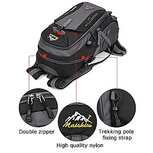 KDFJ Camping Backpack Hiking Waterproof Trekking Bag Outdoor Travel Rucksack Cycling Mountaineering Backpacks-Deep Blue_40L