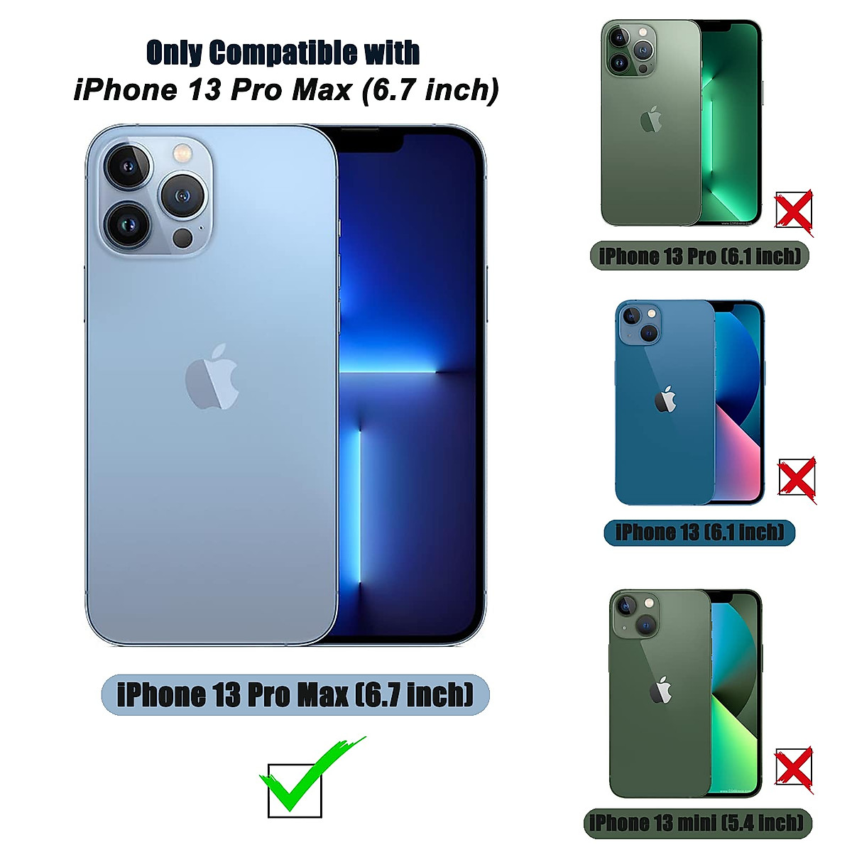 SobLn for Rectangle iPhone 13 Pro Max Case Magnetic Gradient Color Compatible with MagSafe Silicone Slim Anti-Scratch Shockproof with Full Camera Lens Protection for Women Men Phone Case (Pink Red)