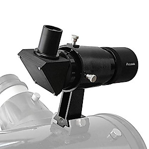 Astromania 9x50 Angled Finder Scope, Black - You Will no Longer Need to Strain Your Neck at Difficult Angles and are Also able to Search for Objects which are not so Easy to find