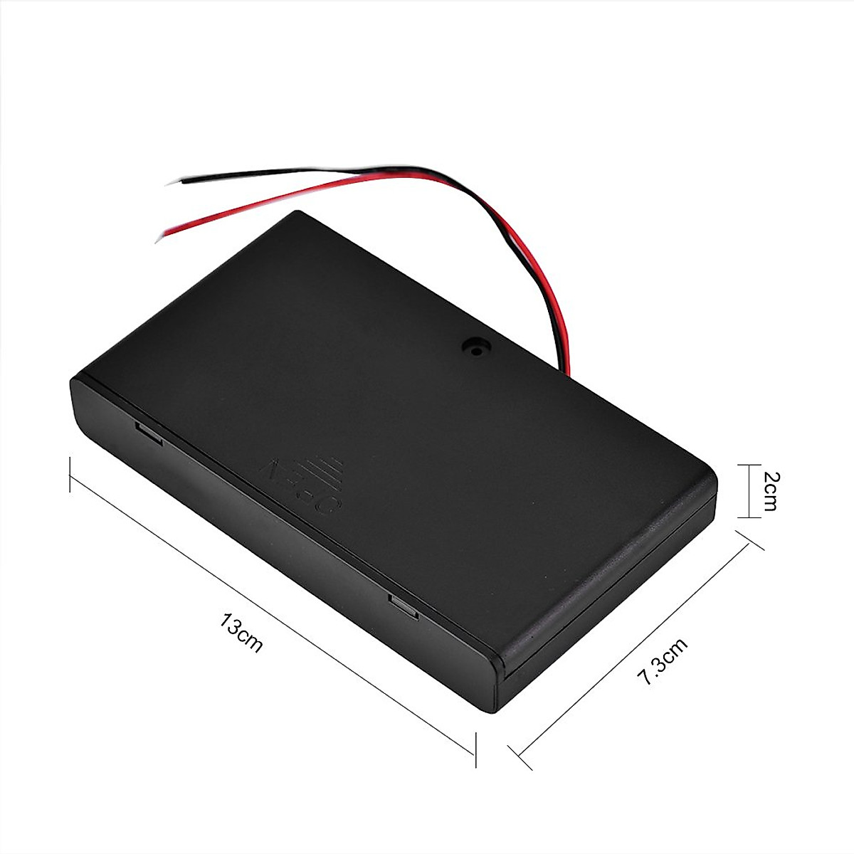 Zerone 12v Battery Pack, 8-Slot Battery Holder AA Battery Clip Holder Box Case with On/Off Switch, Plastic 12V Cell AA Battery Storage Box with ON/Off Switch with Wire & Cover