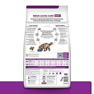 Hill's Prescription Diet b/d Brain Aging Care Chicken Flavor Dry Dog Food, Veterinary Diet, 17.6 lb. Bag