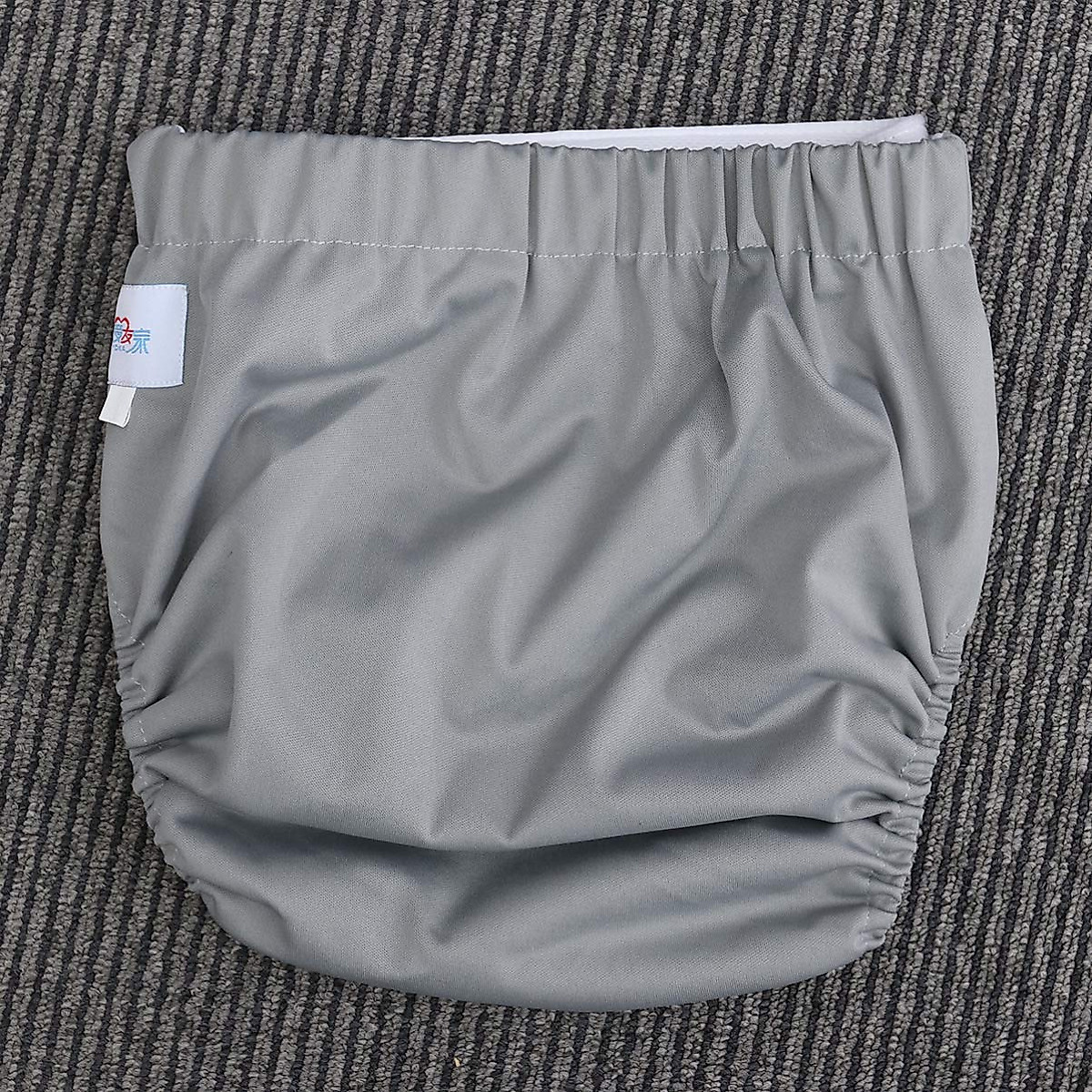 Healifty Reusable Adult Incontinence Underwear: Reusable Adults Cloth Diapers Large Adjustable Nappy Absorbent Urinary Briefs Pants for Women Men Disabled M Grey