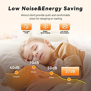 Nooody 2.6 Cu.Ft Mini Fridge, Mini Refrigerator for Bedroom, Dorm Fridge with Freezer, Reversible Door for Room and Office, Adjustable Temperature