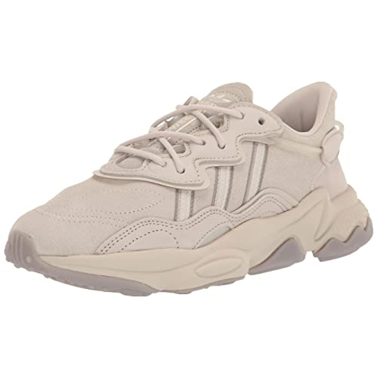 adidas Originals Women's Ozweego Ballet Flat, Boat Shoe, Clear Brown/Feather Grey/Wonder White, 8.5