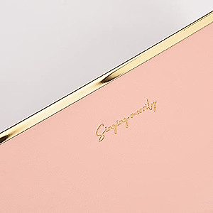 MRBJC Premium Nordic Style Leather Storage Box,Secure Fastening-Suitable for Accessories, Paperwork, Magazines, Keepsakes, Toys-Great for Anywhere The Home Royal Blue 24.5x14.5x13cm