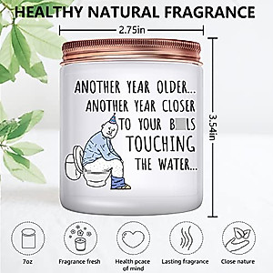 30th 40th 50th 60th Birthday Day Gifts for Men Funny Birthday Present Gifts Brother Son Husband Boyfriend Naughty Gifts for Him, Black Cedarwood & Juniper Scented Candles