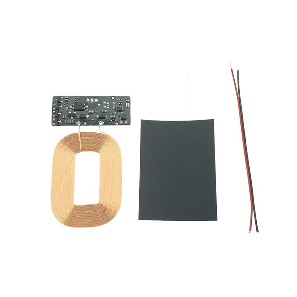 Acxico 2Pcs Wireless Charger Receiver Module PCBA Board Coil Universal Qi DIY