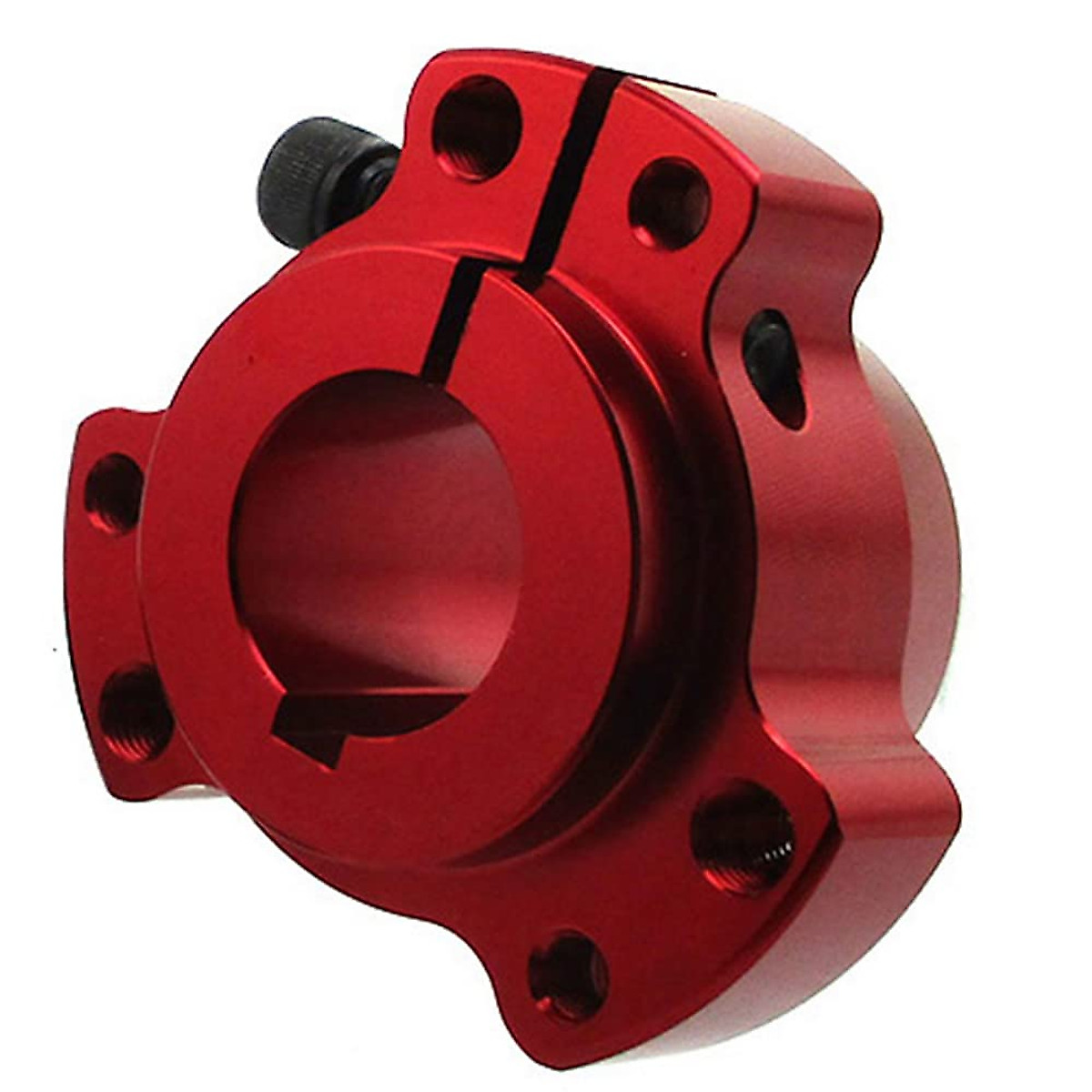 DJ-Motor Red 1" 25mm Bore with 1/4" Keyway Lightened Billet Rear Wheel Hubs for Go Kart Drift Trike