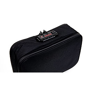 DIME BAGS Omerta Goodfella with Lock | Carbon Filter Locking Padded Pod | Activated Carbon Technology and TSA-Approved Combination Lock (10 inch, Black)