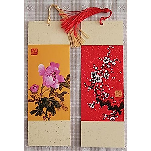SQ091 Hmayart DIY Blank Bookmarks Semi-Sized Paper with Roe Gold Effect for Painting and Calligraphy 20 Sheets