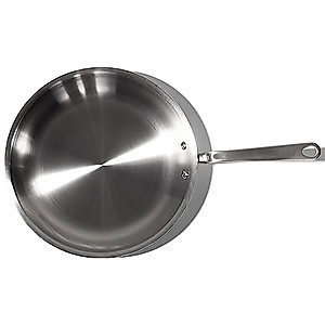Made In Cookware - 12-Inch Stainless Steel Frying Pan - 5 Ply Stainless Clad - Professional Cookware - Crafted in Italy - Induction Compatible