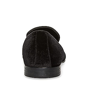 Steve Madden Men's Laight Loafer, Black Velvet, 9.5