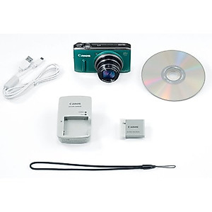 Canon PowerShot SX260 HS 12.1 MP CMOS Digital Camera with 20x Image Stabilized Zoom 25mm Wide-Angle Lens and 1080p Full-HD Video (Green) (OLD MODEL)