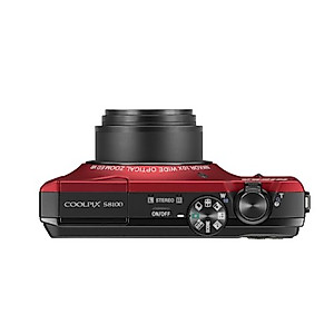 Nikon Coolpix S8100 12.1 MP CMOS Digital Camera with 10x Zoom-Nikkor ED Lens and 3.0-Inch LCD (Red)