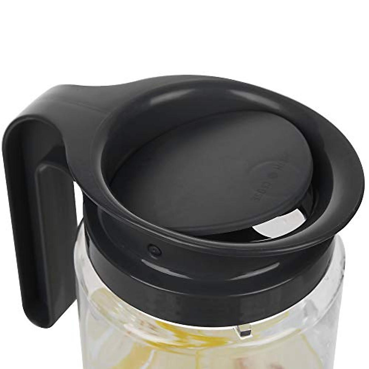 Komax Plastic Pitcher with Lid | 2.1-quart / 67.2-oz Tritan BPA-Free Plastic Water Pitchers | Hot & Cold Drink Pitcher | Spill-Proof Gravity Pouring Mechanism