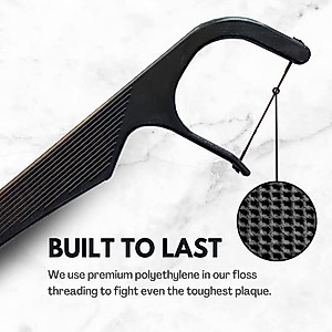 Orthofloss Dental Floss Picks for Braces| Dental Flossers & Picks for Teeth Cleaning | Innovative Arm Fits Under Arch Wire, Durable & Gentle Floss Threading, Helps to Prevent Cavities (60 Count)