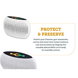 SnapSafe Rechargeable Dehumidifier Large, 75901 - Portable Moisture Absorbers for Gun Safes & Cabinets, Closets, & Pantries-Prevent Moisture Damage for Gun Safe Accessories, Firearms in Your Gun Vault