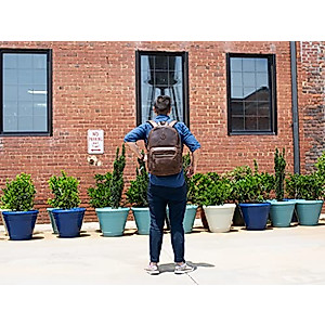 olpr. Leather Backpack (Dark Brown)