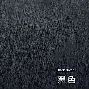 Self Adhesive Leather PU Fabric Repairing Patches for Sofa, for Car Seats, for Clothing (Width 19.6" x Length 53.9") (Black) Folded Packed