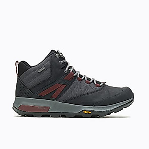 Merrell mens Zion Mid Waterproof Hiking Boot, Black, 8 M US