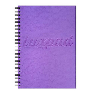 Luxpad 120 Page A5 FSC Wirebound Notebook with Durable Pressboard Covers [Assorted Pack of 10]