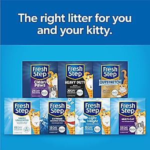 Fresh Step Multi-Cat Litter, Scented with Febreze, 25 Lb