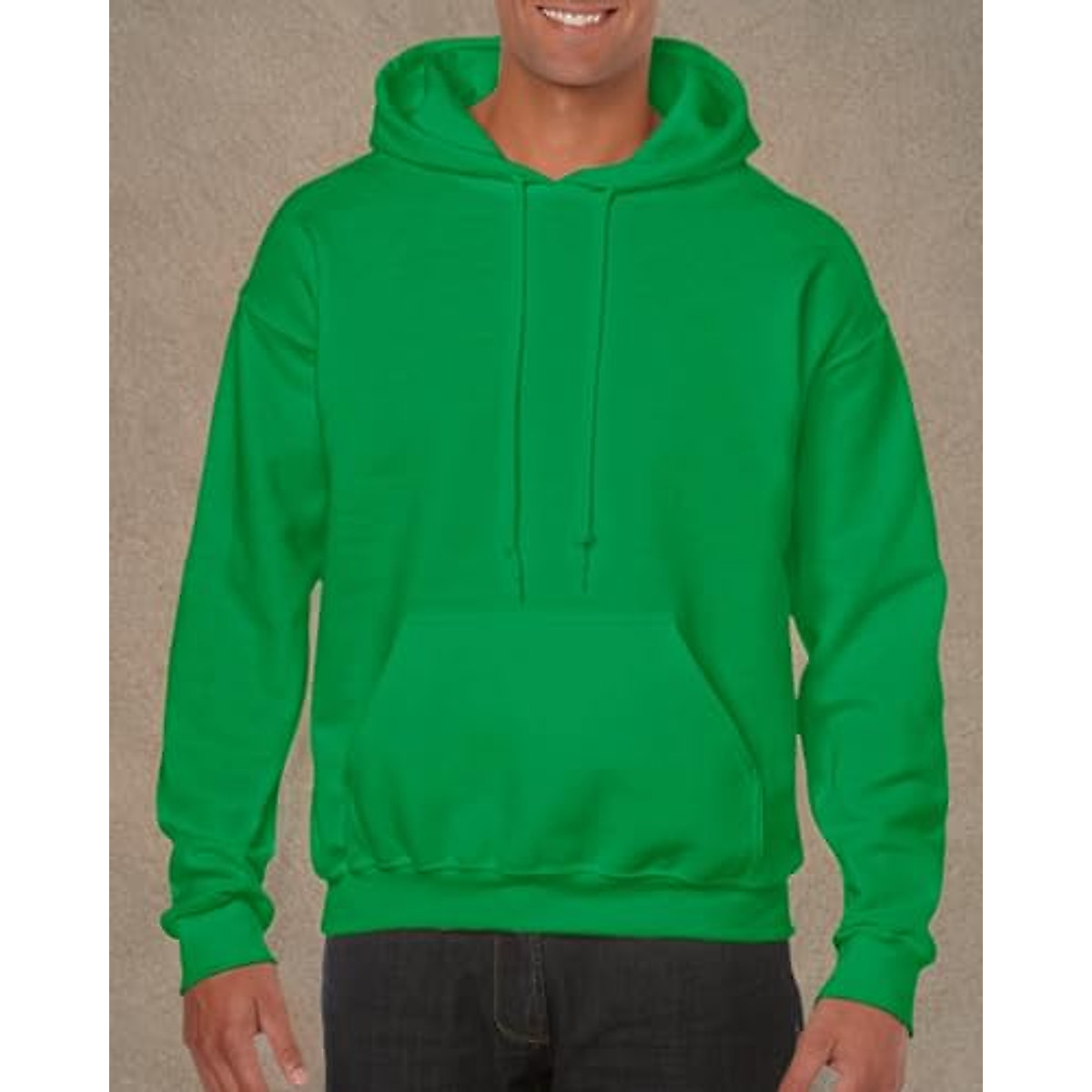 Gildan Blank Hoodie - Hooded Sweatshirt - Unisex Style 18500 Adult Pullover Irish Green