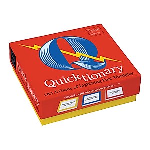 Chronicle Books Quicktionary: A Game of Lightning-Fast Wordplay, Includes 102 prompt cards; 1 rule book