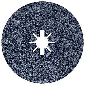 BOSCH FBX636 25-Pack 6 In. X-LOCK Coarse Grit Abrasive Fiber Discs 36 Grit Compatible with 7/8 In. Arbor for Applications in Metal Surface Finishing, Weld Blending, Rust Removal