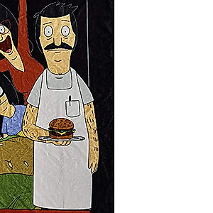 Bob's Burgers Fleece Throw Blanket - Bob, Tina & Louise Belcher Throw Blanket(Family Photo)