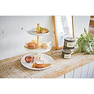 Yamazaki Home 3-Tier Food Serving Stand - Appetizer & Dessert Tray Party Organizer