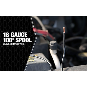 Southwire 55667323 Primary Wire, 18-Gauge Bulk Spool, 100-Feet, Black