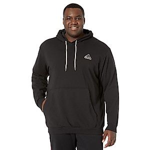 adidas Men's Essentials Feelcomfy French Terry Hoodie, Black, Medium