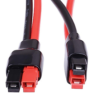 LIXINTIAN 45A Battery Adapter Cable, 14AWG for GZ Yeti /G500 Solar Generator Power Inverter and for Renogy,Boulder 200 Solar Panels 3.3ft/1m