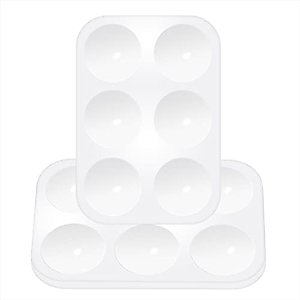 Penta Angel Art Paint Tray Palette 3Pcs 6 Well Plastic Rectangular Paint Tray for Watercolor Painting