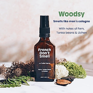 Toilet Spray For Poop 1.69oz – Woodsy Scent – Made in France (Home Size), Bathroom Odor Eliminator, Poo Spray, Toilet Spray For Daily Use, Easy To Carry – French Don’t Smell