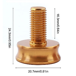 MiOYOOW Crank Arm Fixing Bolt, Lightweight Bottom Bracket Screw Bolts Aluminum Alloy Bike Crank Arm Bolts Screw for Road Mountain Bikes