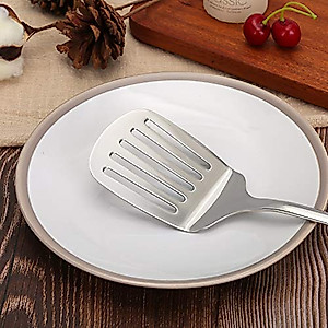 BAERFO High-grade Stainless Steel Slotted Spatula,Cooking Slotted Turner for Kitchen 1-Pcs (13.5 inch)