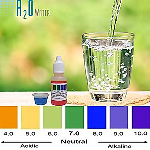 A2O WATER PH Liquid Tester, Wide Range 4.0 - 10.0 (125-150 Tests)