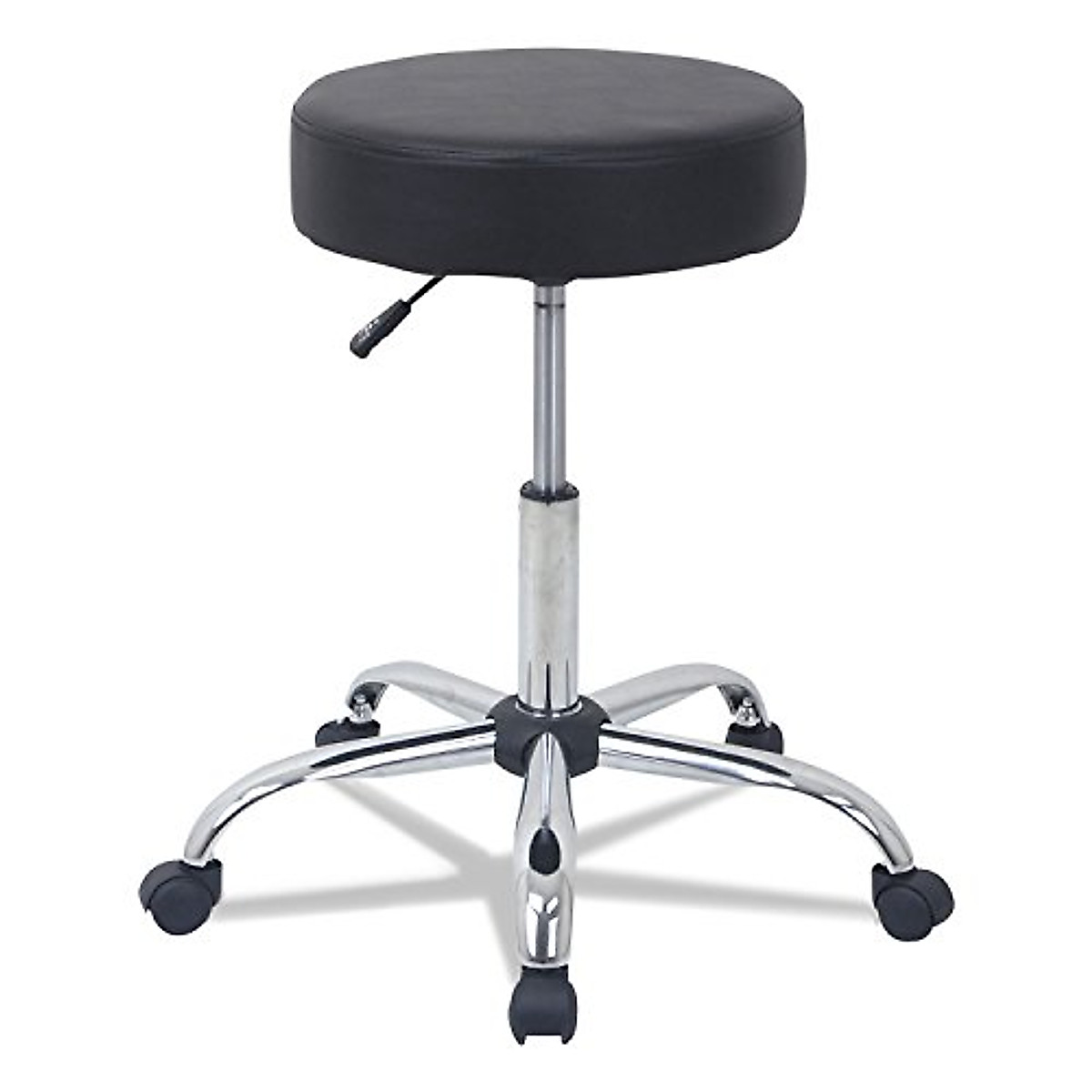 Alera ALEUS4716 19.69 in. to 24.80 in. Seat Height Height Adjustable Backless Lab Stool - Black