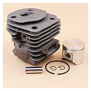 HCOWL 47mm Cylinder Head Piston Kit Compatible with Husqvarna 359 357 XP 357XP Chainsaw Engine Motor Parts 537 15 73-02 Motosierra Garden Tools