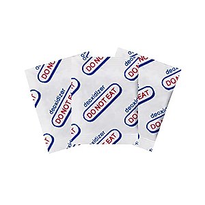 400cc X 100 count Oxygen Absorbers - 10 packs individually vacuumed and sealed in 10 Food grade packets For Long Term Food Storage.