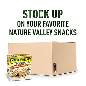 Nature Valley Biscuit Sandwiches, Peanut Butter Snack, 5 ct, 6.75 OZ