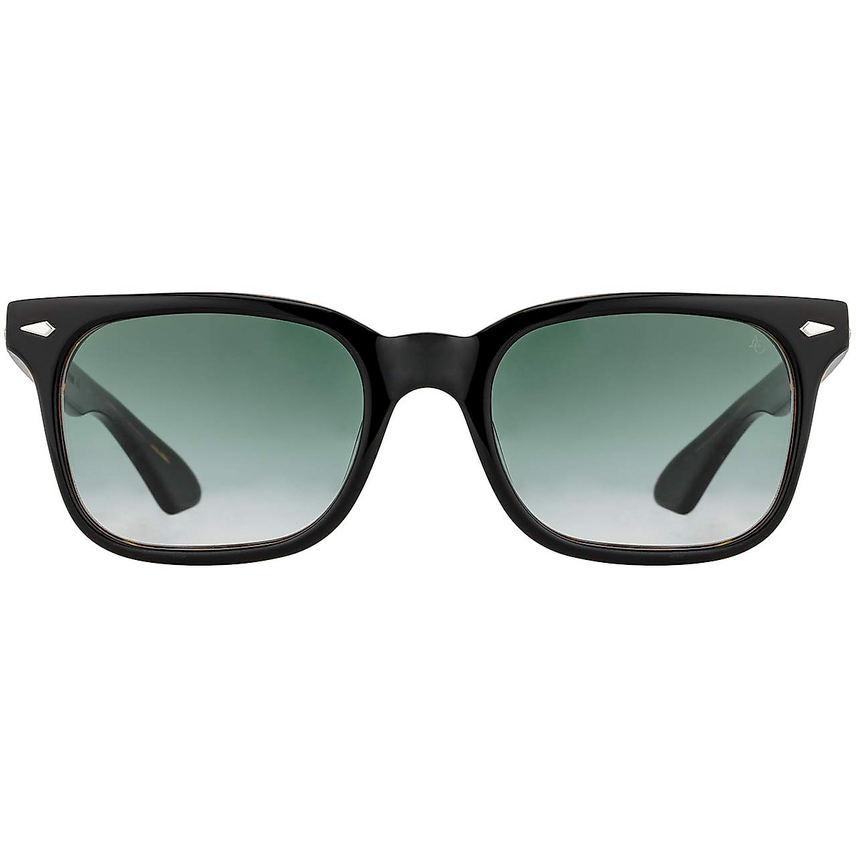 AO Tournament Sunglasses - Black Tortoise - SunVogue Green Gradient AOLite Nylon Lenses - 52-20-145
