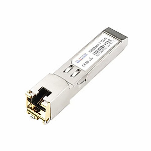 Copper SFP Mini GBIC RJ45 SFP 1.25G 1000BASE-T 100m for Cisco GLC-T/SFP-GE-T Meraki MA-SFP-1GB-TX Ubiquiti UF-RJ45-1G D-Link Supermicro Netgear, TP-Link and Other Open Devices